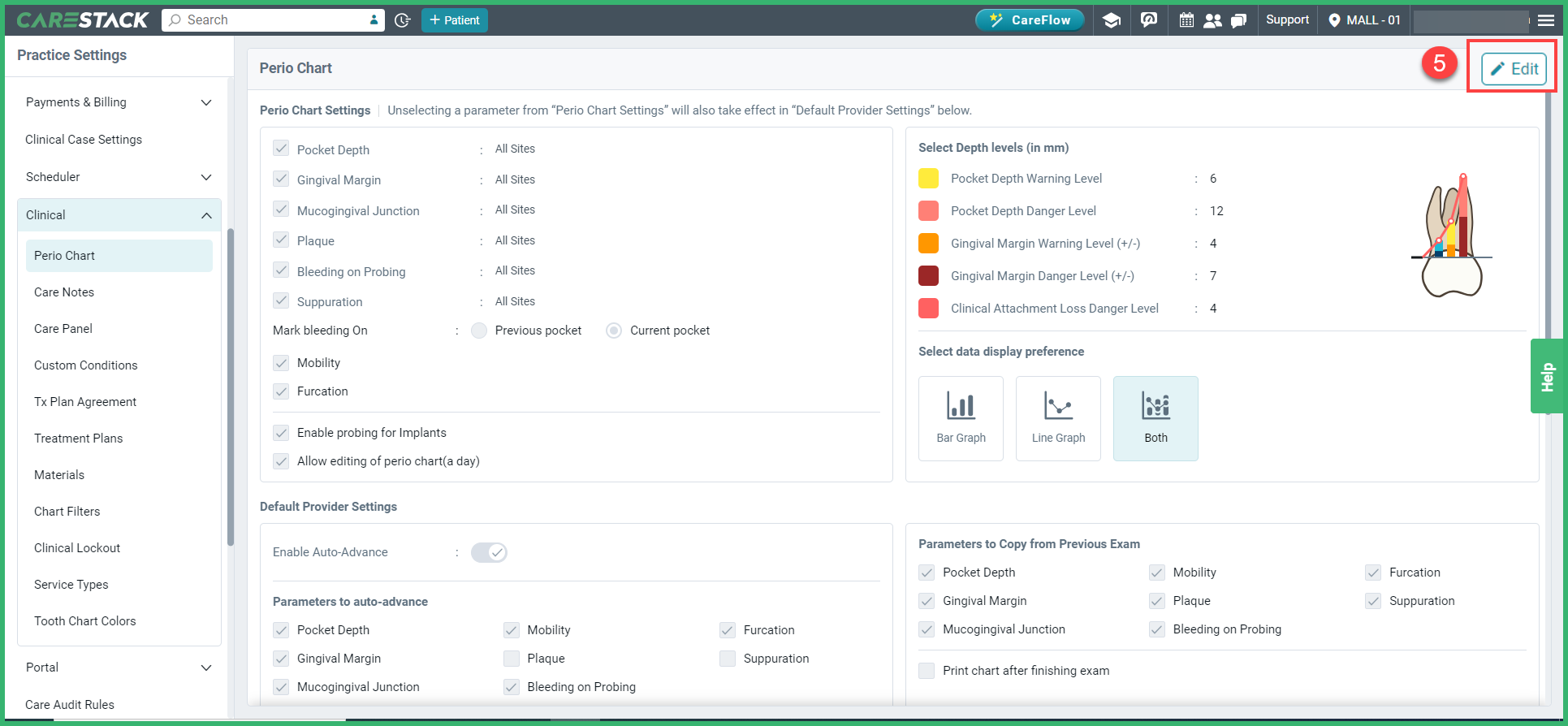 An Overview of the Perio Chart – CareStack: User Resource Center