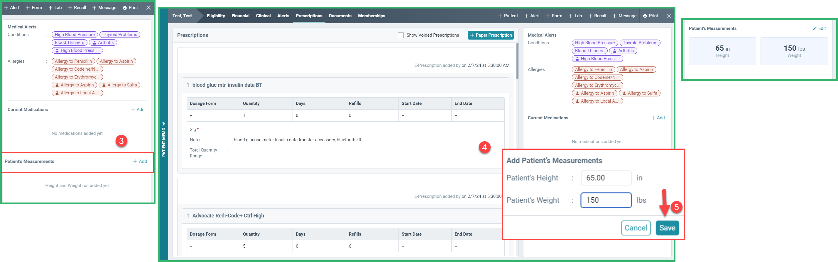 Add a Patient's Height and Weight Measurements – CareStack: User ...