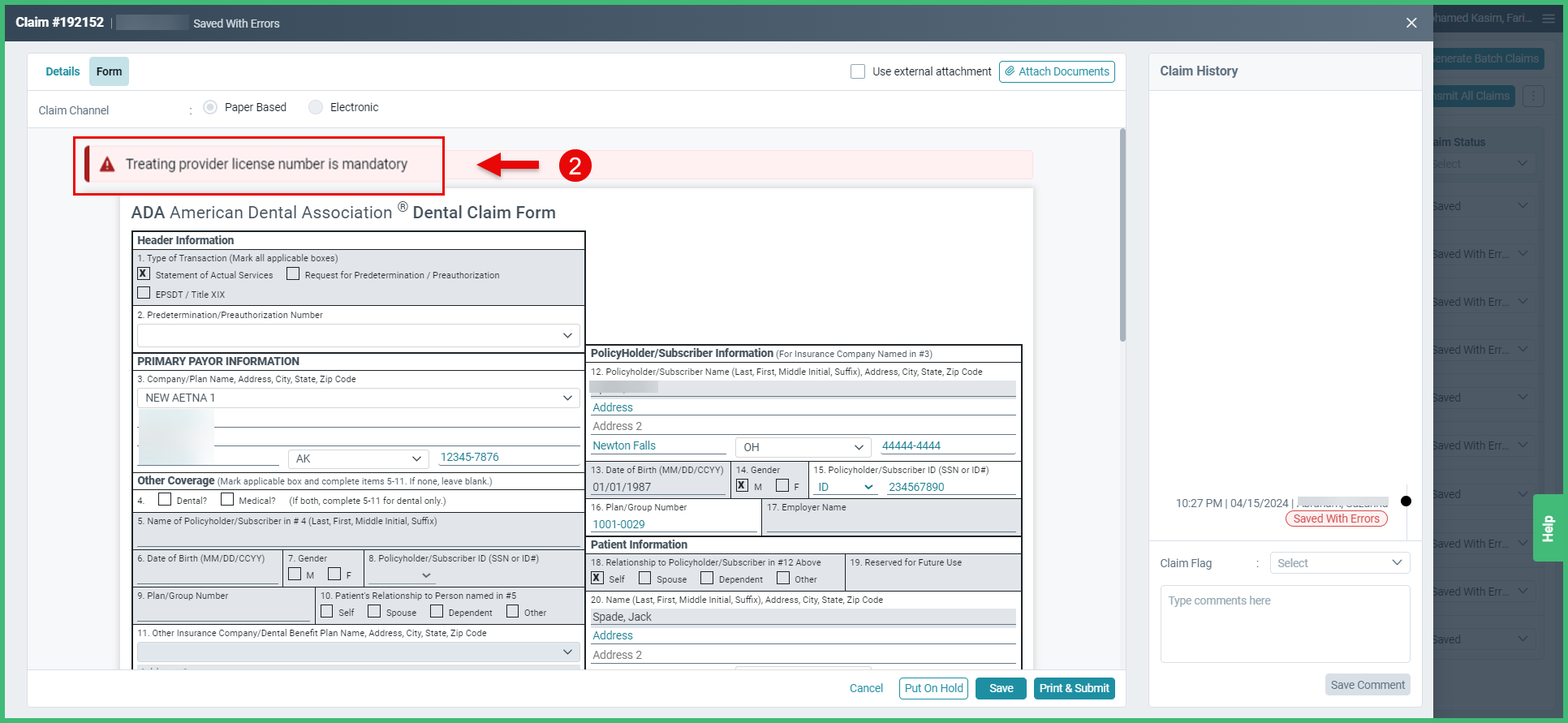 Manage Pending Claims – CareStack: User Resource Center