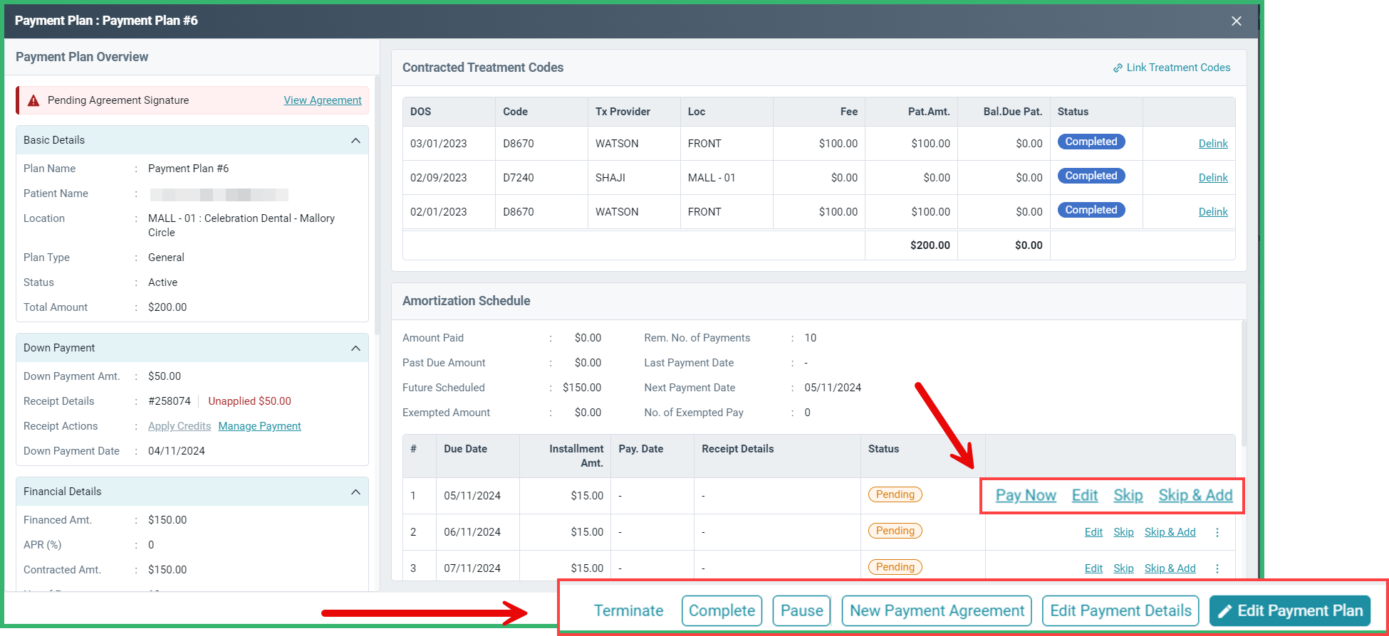 An Overview of the Payment Plan Control Center – CareStack: User Resource Center