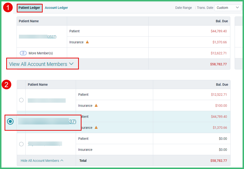 All About the Ledger's Customizable Features – CareStack: User Resource ...