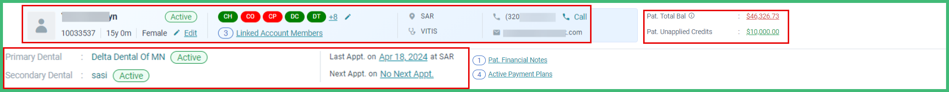 All About the Ledger's Customizable Features – CareStack: User Resource ...