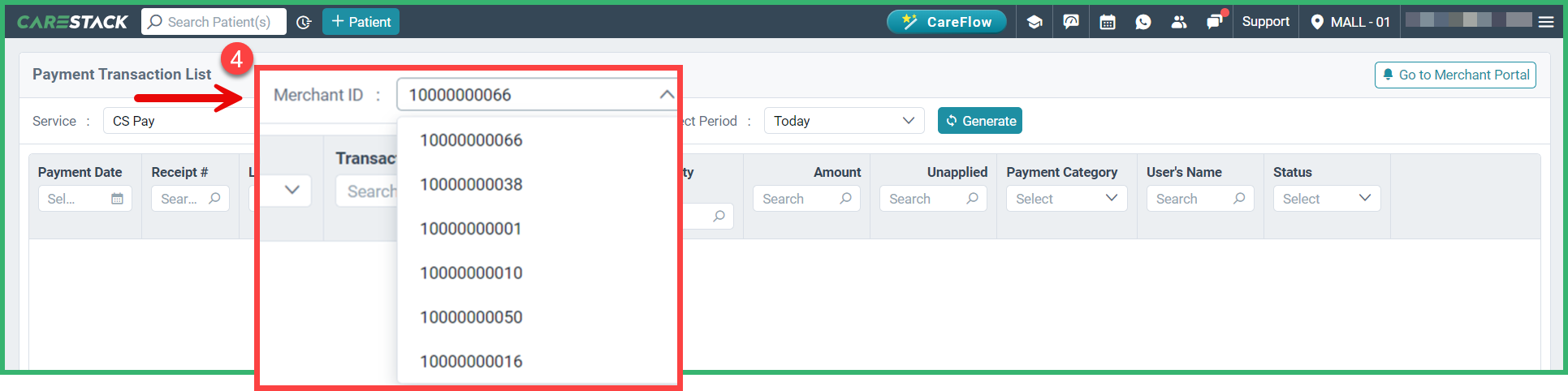 An Overview of Payment Transactions List – CareStack: User Resource Center