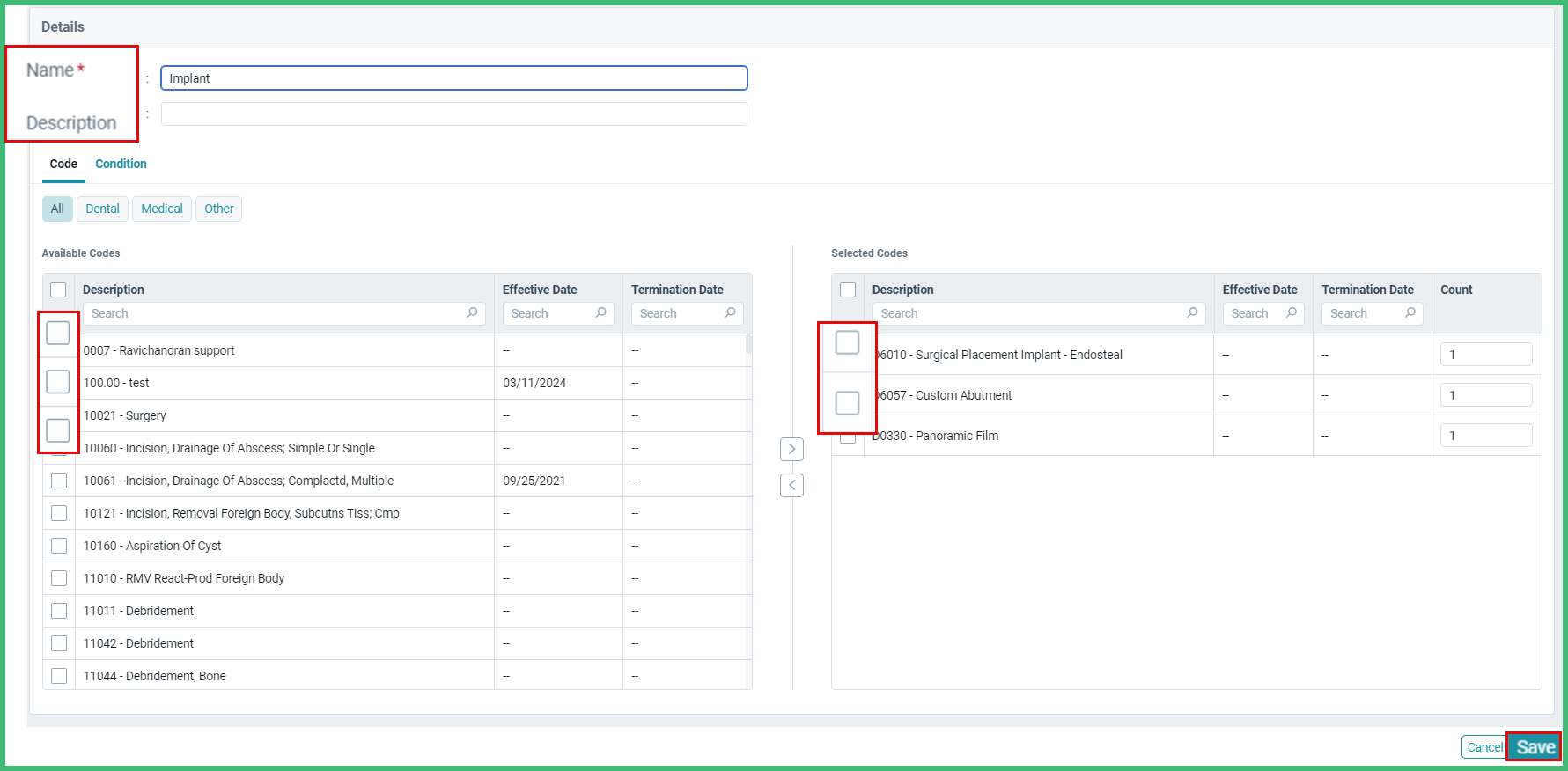 Add or Edit Explosion Codes – CareStack: User Resource Center