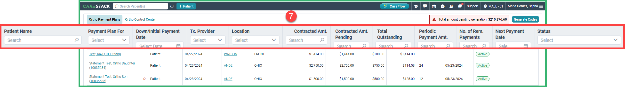 An Overview of Ortho Payment Plans or Ortho Schedules – CareStack: User Resource Center
