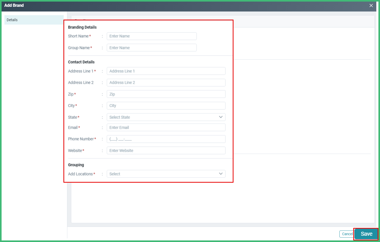 Configure Brands for Locations – CareStack: User Resource Center