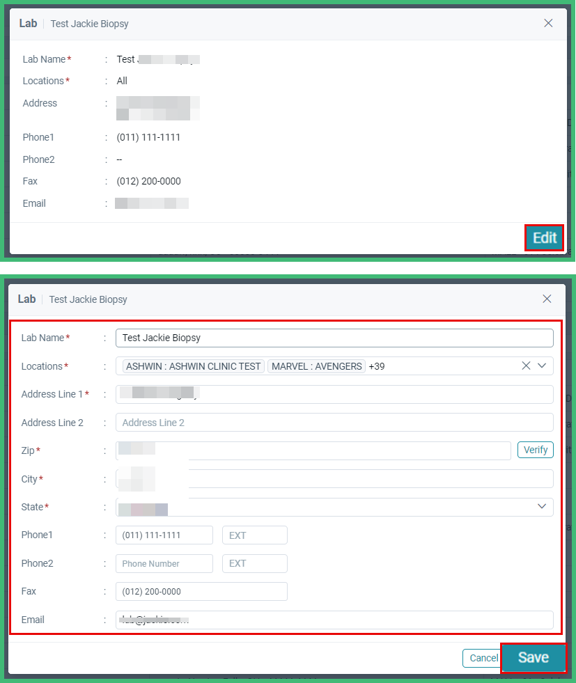 Add and Manage Labs – CareStack: User Resource Center