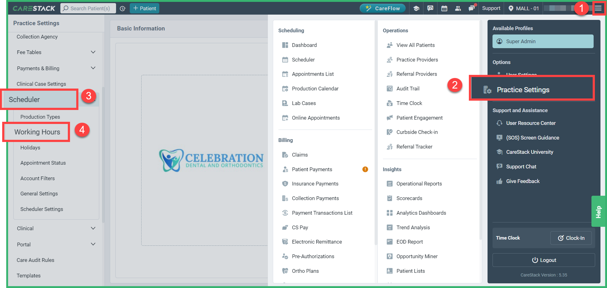 Configure Account and Location Level Working Hours on the Scheduler ...