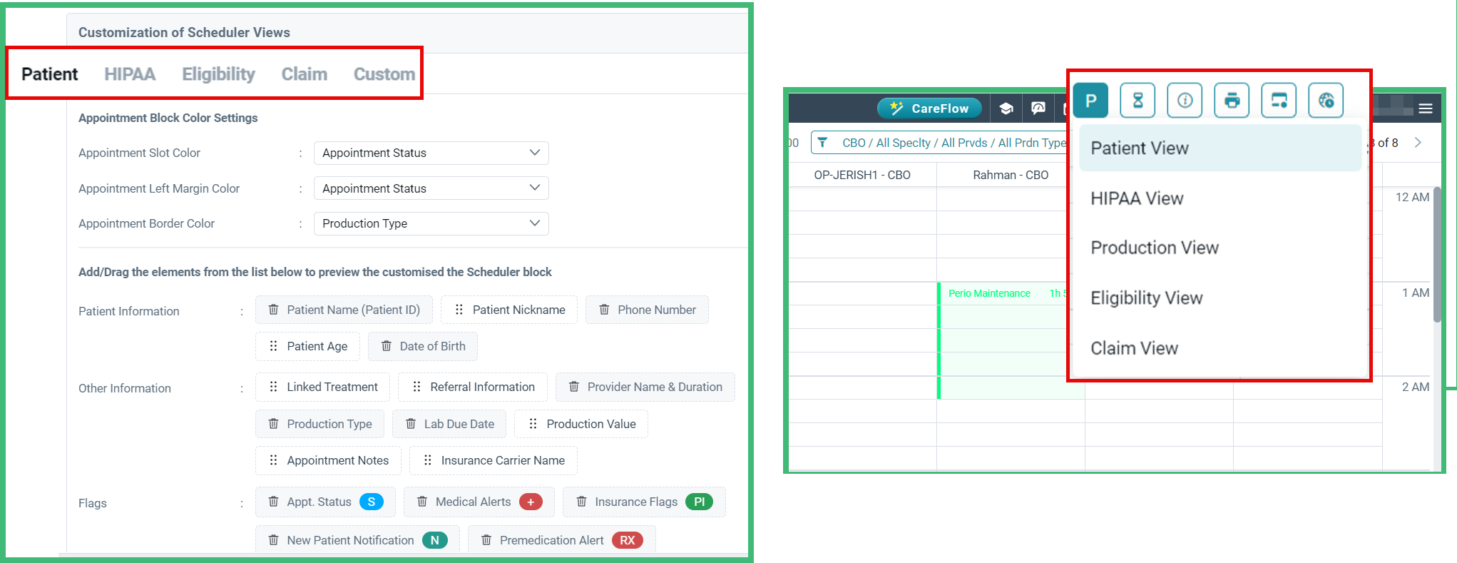 Configure Scheduler Settings – CareStack: User Resource Center