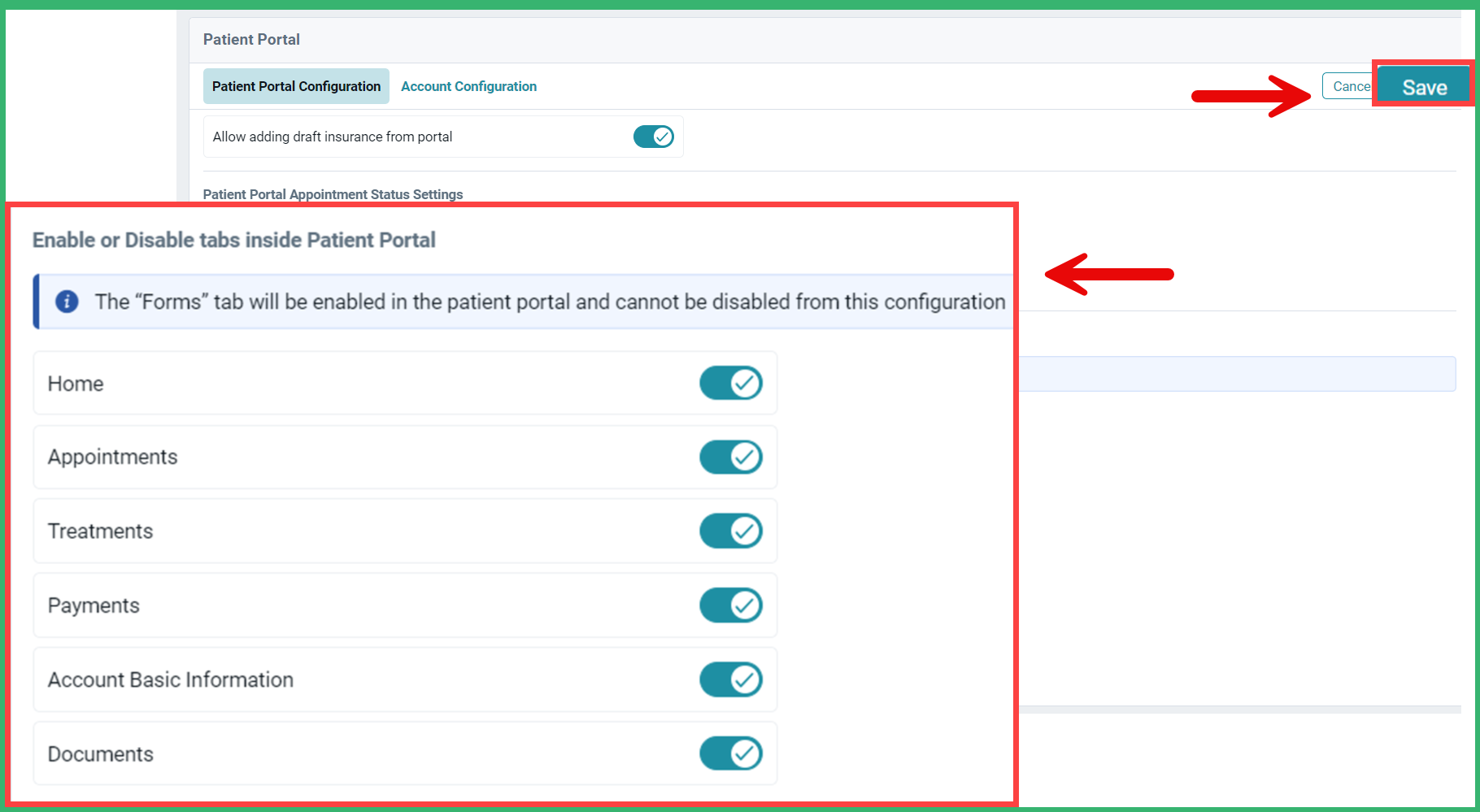 Overview of Patient Portal and Patient Connect Settings – CareStack ...
