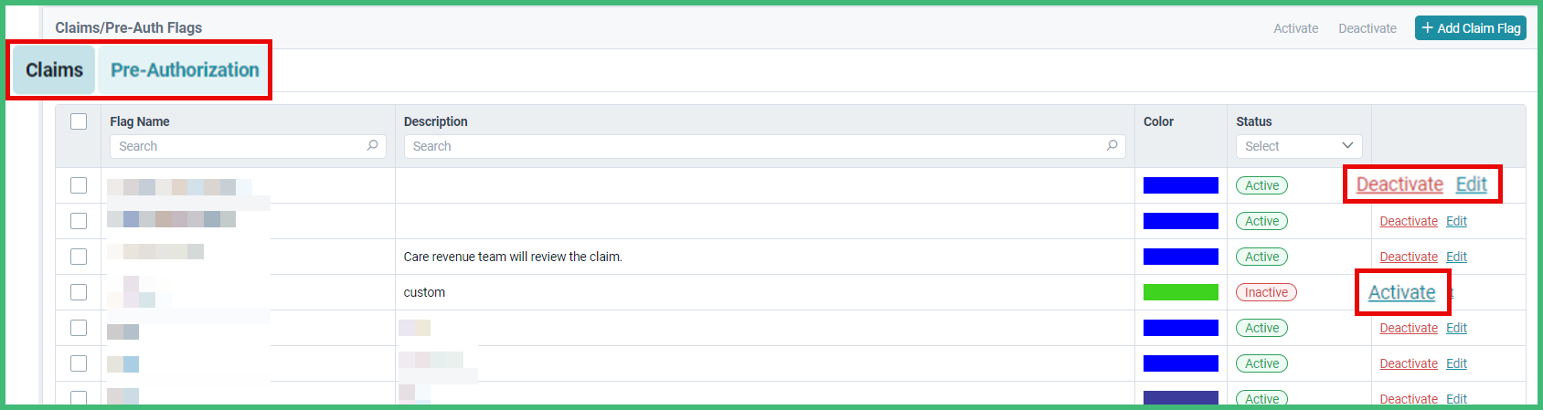 Create New Claim/Pre-Auth Flags – CareStack: User Resource Center