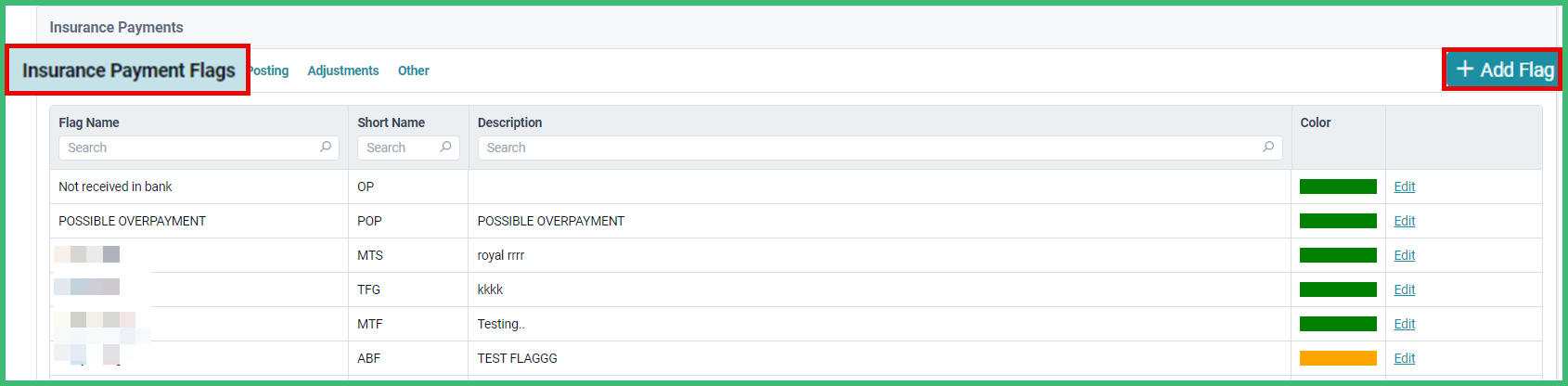 Create New Insurance Payment Flags – CareStack: User Resource Center
