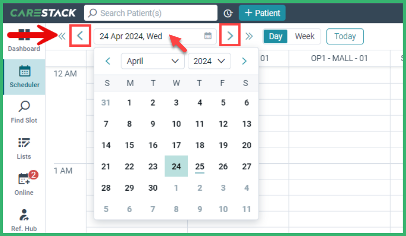 A Detailed Overview of the Scheduler – CareStack: User Resource Center