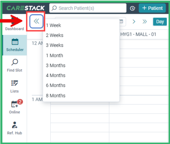 A Detailed Overview of the Scheduler – CareStack: User Resource Center