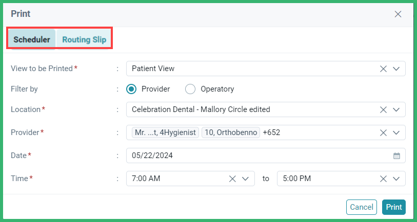 A Detailed Overview of the Scheduler – CareStack: User Resource Center