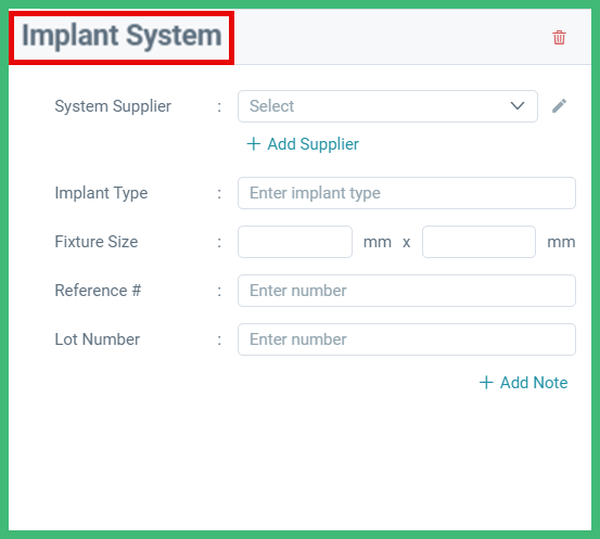 Set Up and Manage the Implant Tracker – CareStack: User Resource Center