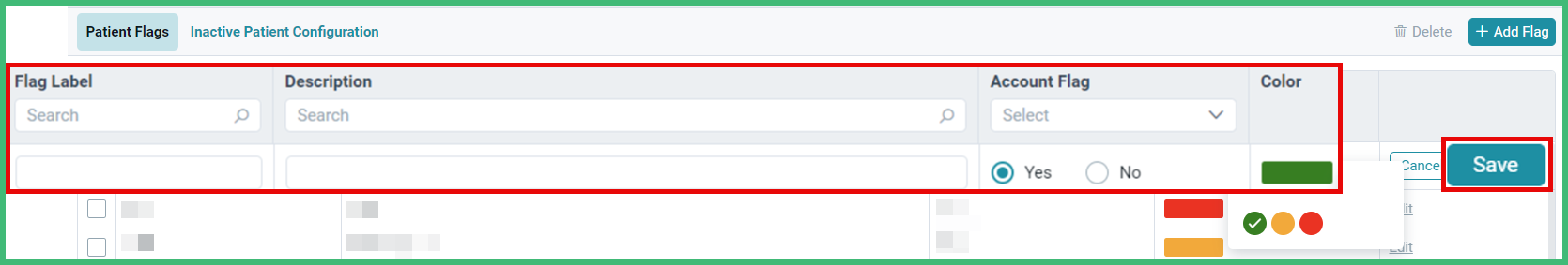 Add or Manage Patient Flags – CareStack: User Resource Center