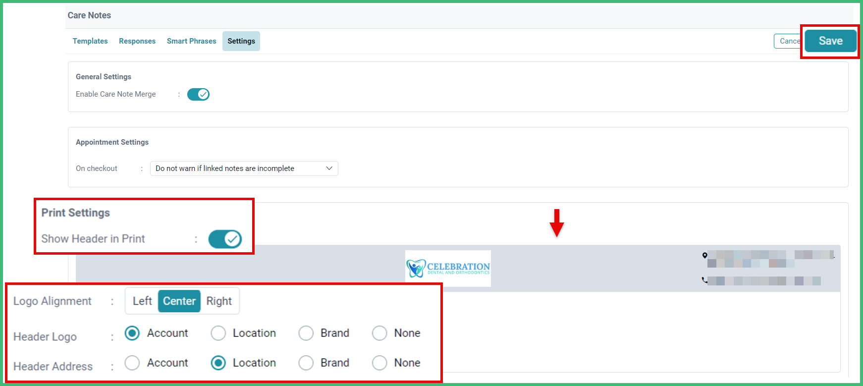 Configure Care Notes – CareStack: User Resource Center