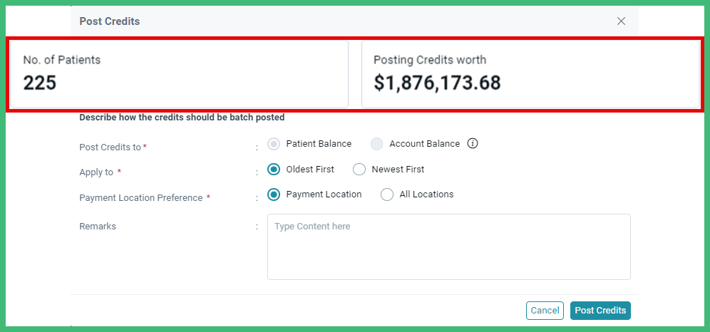 Overview of Unapplied Credit Management – CareStack: User Resource Center
