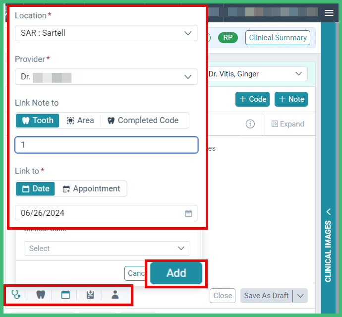 Add or Create Care Notes – CareStack: User Resource Center