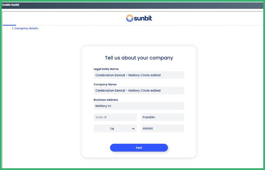 Sunbit Integration with CareStack – CareStack: User Resource Center