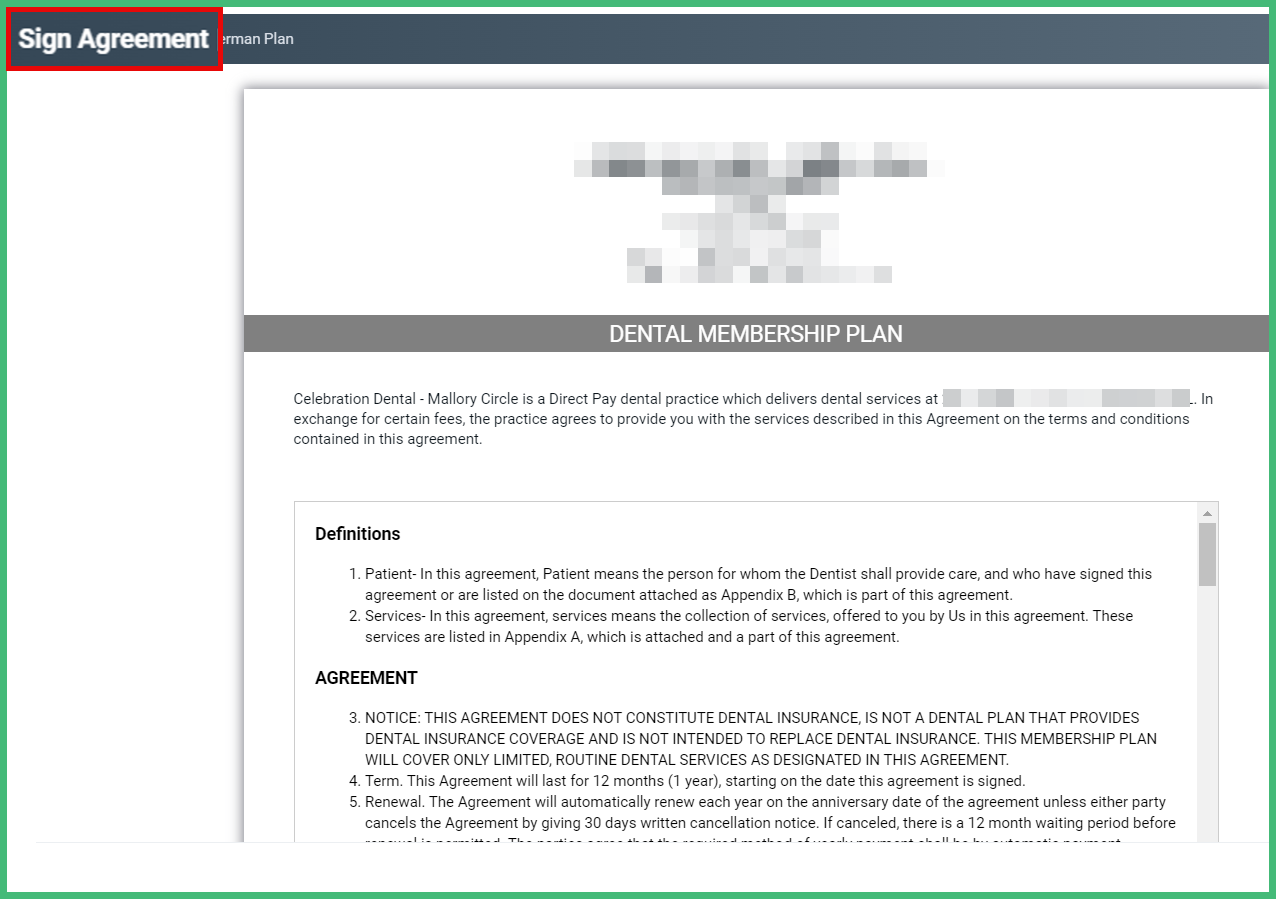Sign Up a Patient on CS Membership – CareStack: User Resource Center