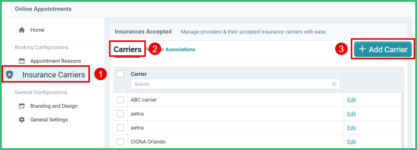 Manage Online Appointment Portal – CareStack: User Resource Center