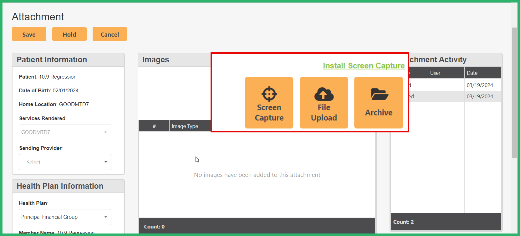 Adding NEA Attachments – CareStack: User Resource Center