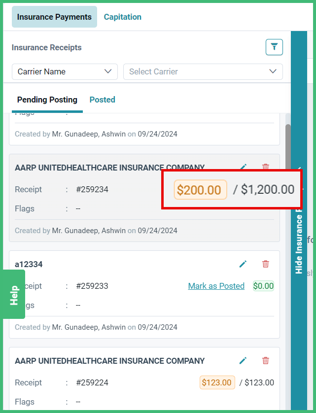 Post Bulk Insurance Payments – CareStack: User Resource Center