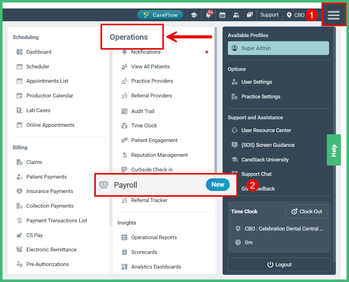 Set Up Pay Frequency, Payroll Profiles, and Access Control – CareStack ...