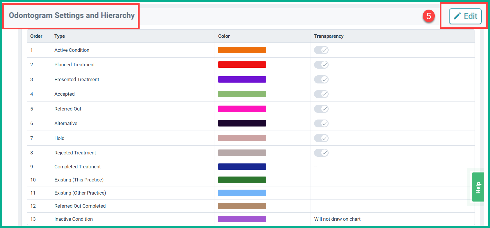 Set Up Tooth Chart Colors in Odontogram Settings – CareStack: User ...