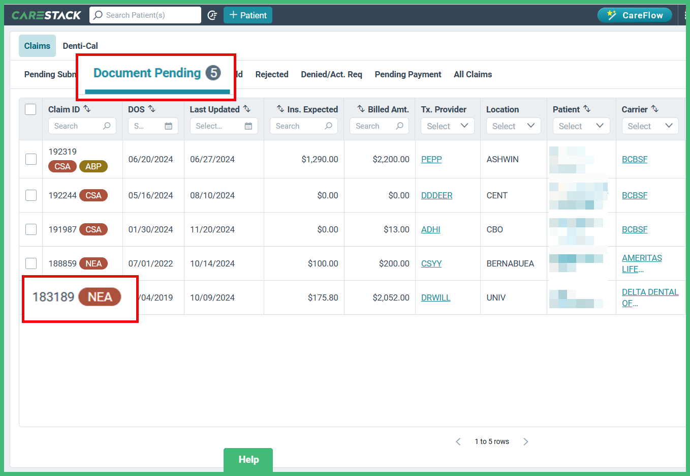 Adding NEA Attachments – CareStack: User Resource Center