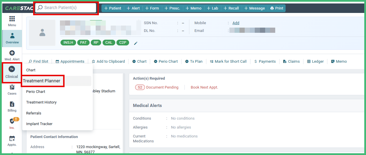 Create & Send Secondary Claims – CareStack: User Resource Center