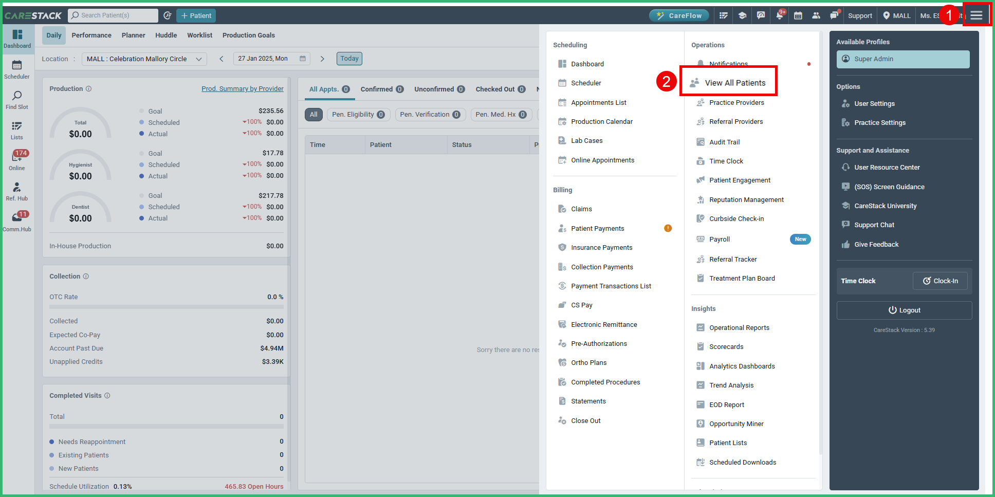 Manage & View all Patients – CareStack: User Resource Center
