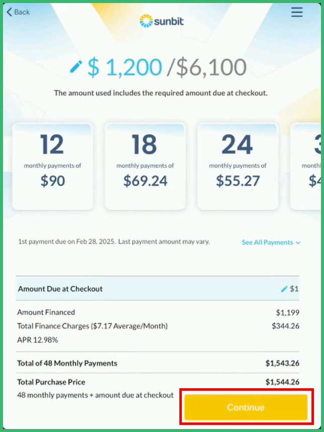 Overview of Sunbit Registration & Onboarding – CareStack: User Resource Center