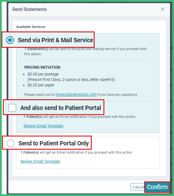 Generate and Manage Batch Statements – CareStack: User Resource Center