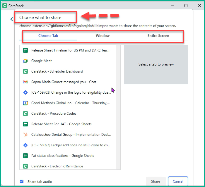 Access and Use the CareStack Chrome Plugin – CareStack: User Resource ...