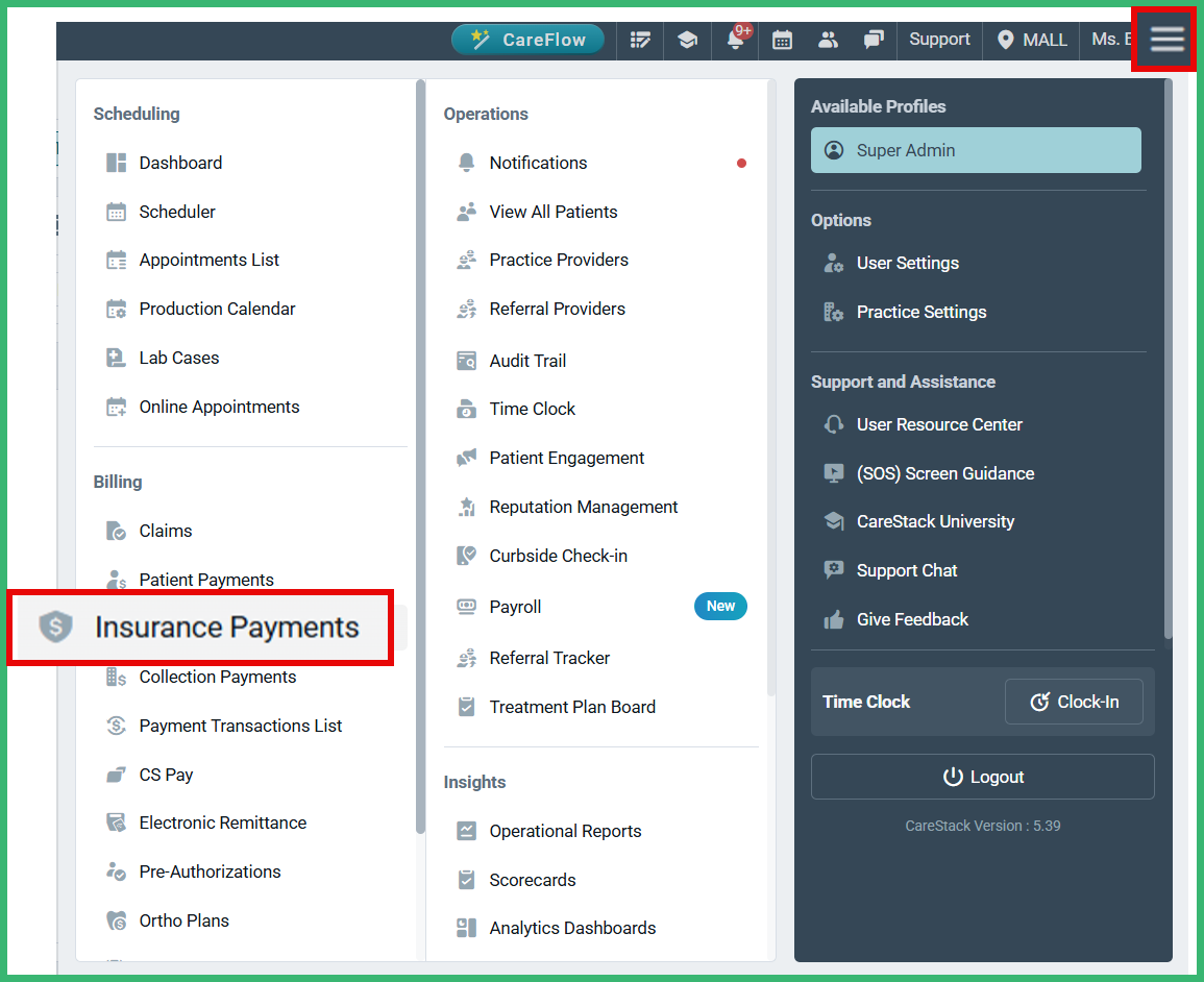 Transfer Incorrectly Posted Payments to the Correct Patient – CareStack ...