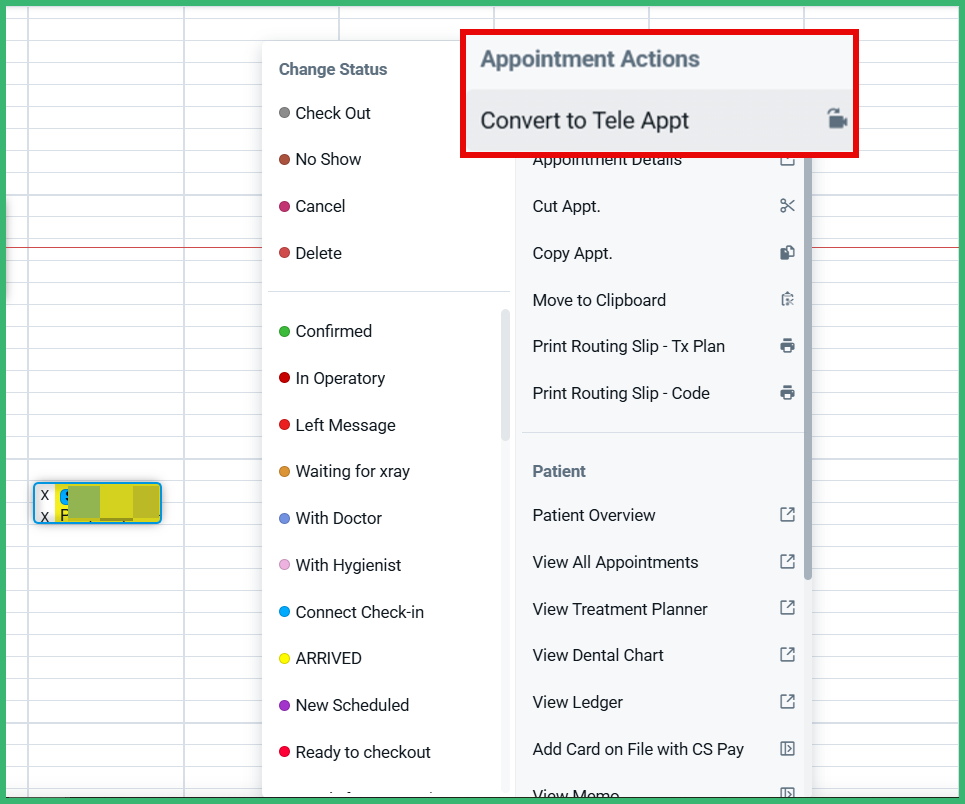 Manage Tele Appointments in CareStack – CareStack: User Resource Center