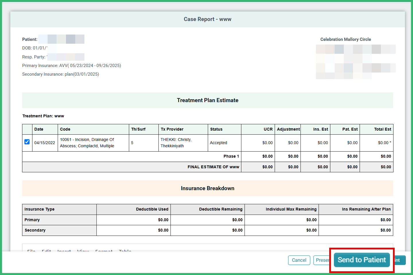 Present Treatment Plan via Patient Portal – CareStack: User Resource Center