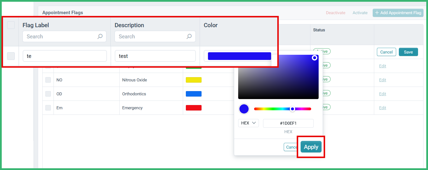 Create and Assign Appointment Flags – CareStack: User Resource Center