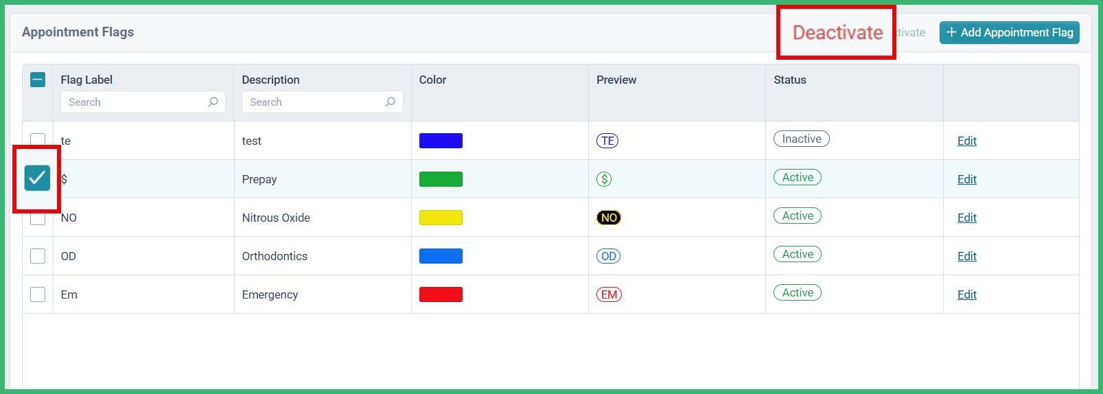 Create and Assign Appointment Flags – CareStack: User Resource Center