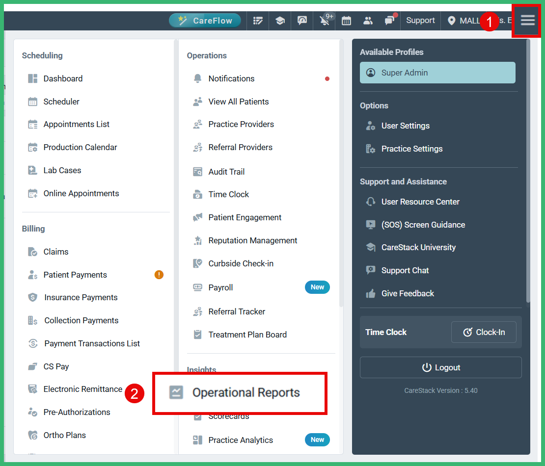 Prescriptions Report – CareStack: User Resource Center
