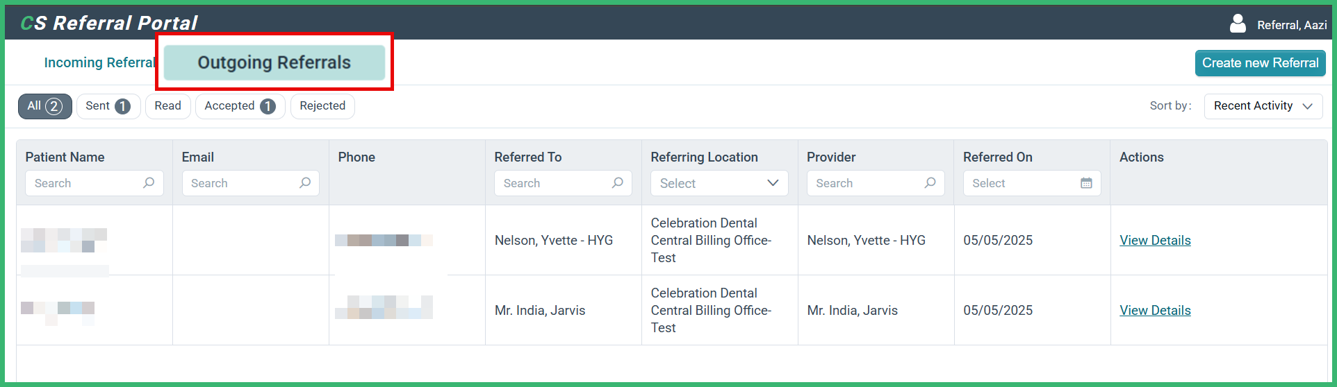 Manage Referral Portal – CareStack: User Resource Center