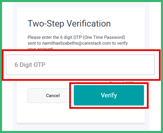 Set up Two Factor Authentication in CareStack – CareStack: User ...
