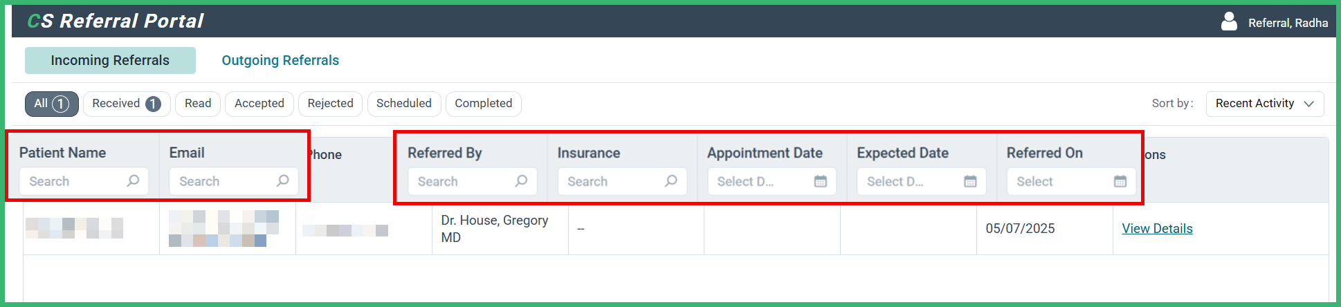 Manage Referral Portal – CareStack: User Resource Center