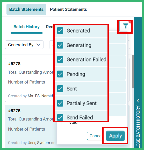 Generate and Manage Batch Statements – CareStack: User Resource Center