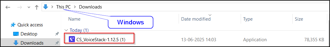 VoiceStack Admin App:Configuration:Downloads – CareStack: User Resource Center