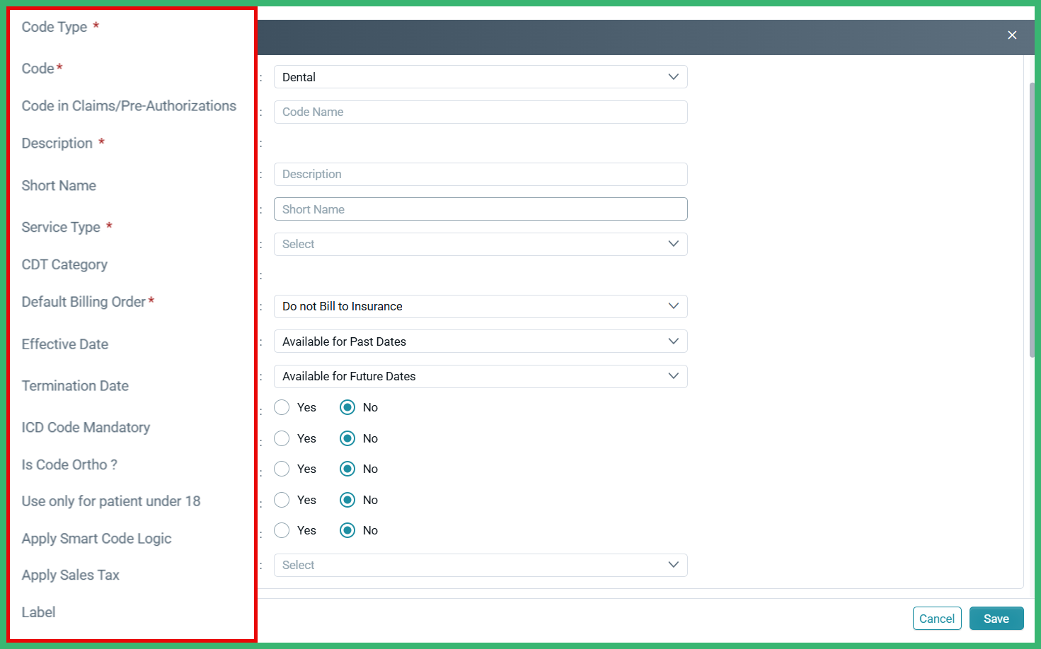 Add, View, and Edit Procedure Codes – CareStack: User Resource Center