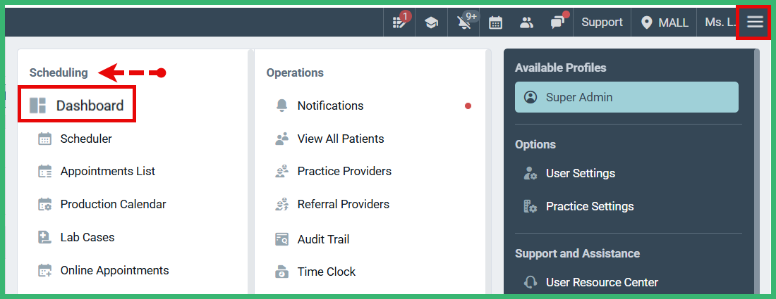 Front Office Dashboard Essentials – CareStack: User Resource Center